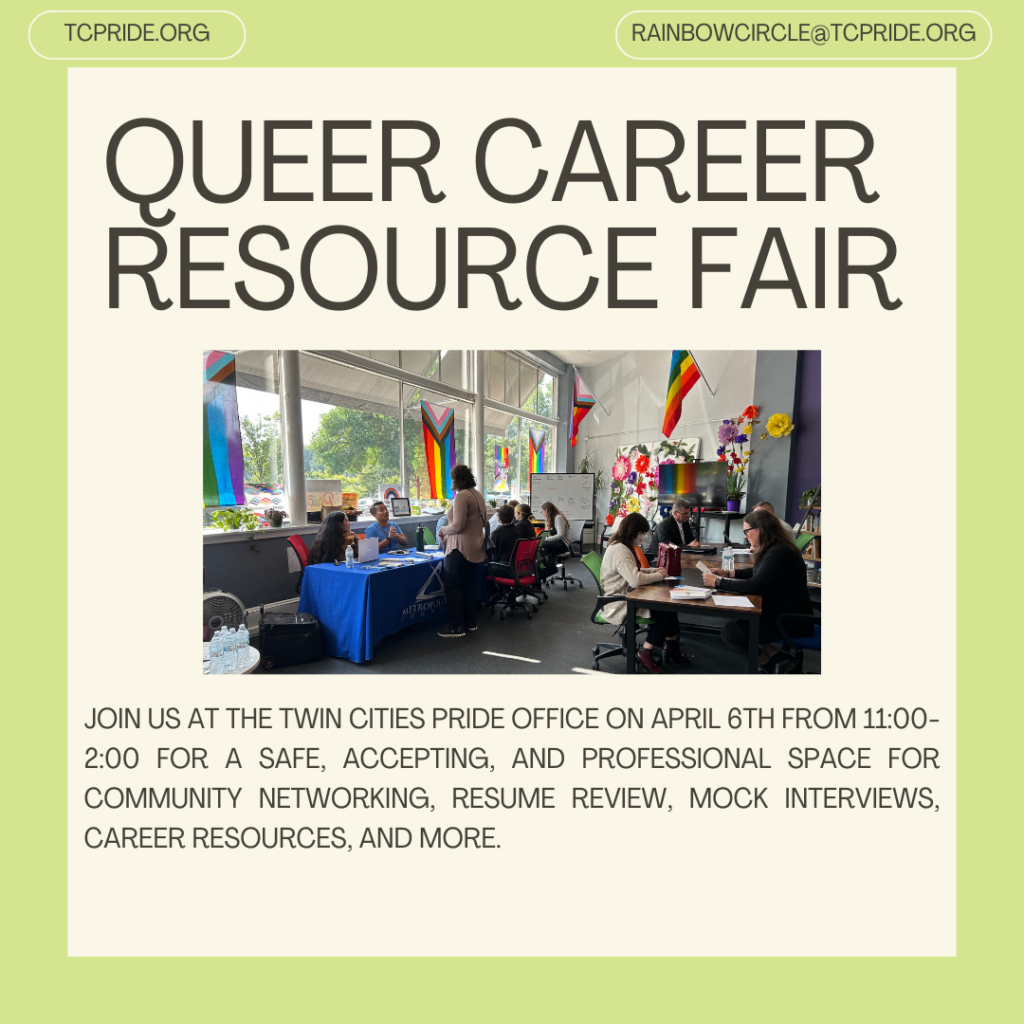 Queer Career Resource Fair – Twin Cities Pride